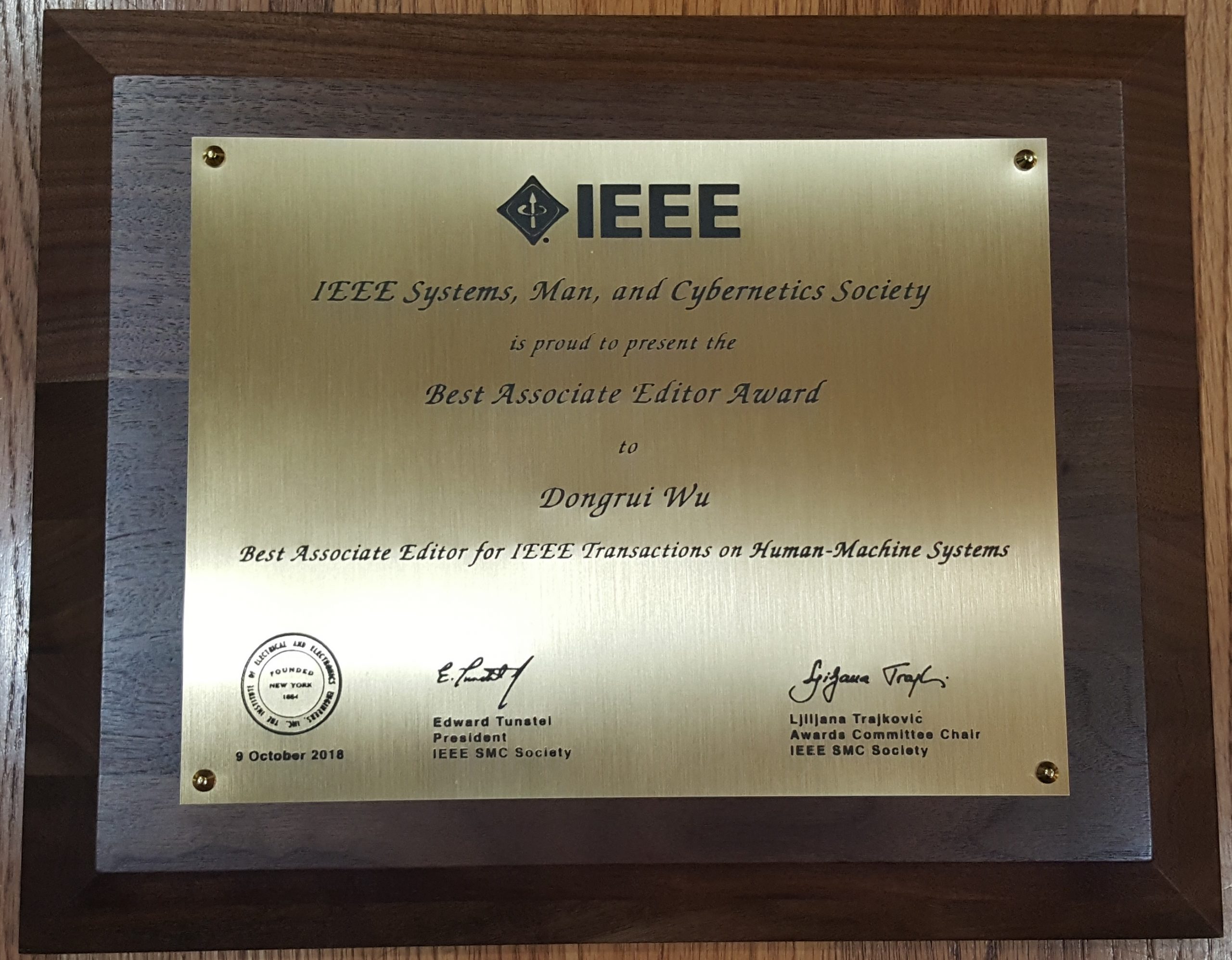 Honors | Brain-Computer Interface and Machine Learning Laboratory, HUST